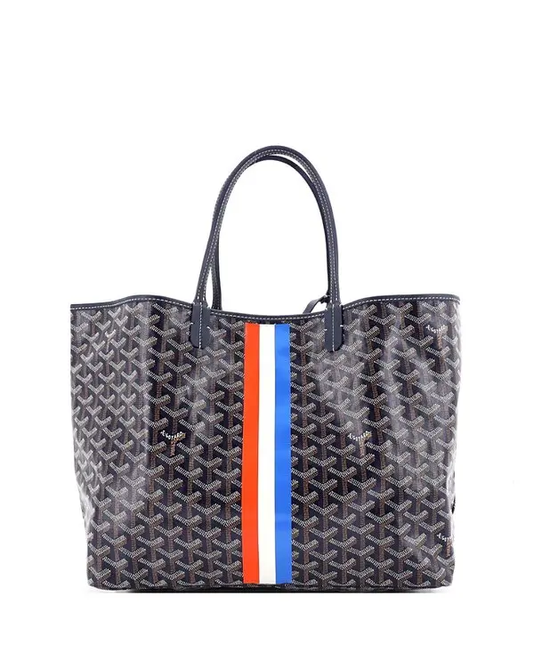 GOYARD Pm Saint Louis Tote Coated Canvas - Blue
