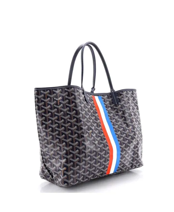 Goyard Pm Saint Louis Tote Coated Canvas - Blue