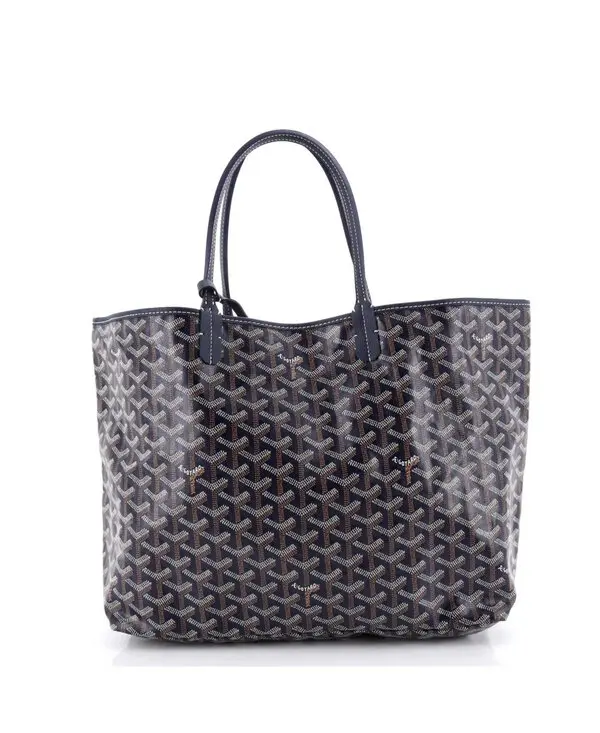 Goyard Pm Saint Louis Tote Coated Canvas - Blue