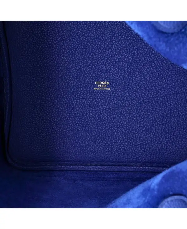 Hermès Mm Picotin Lock Bag Clemence - Blue