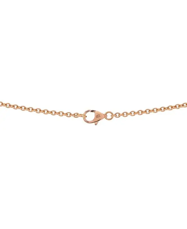 CARTIER Love Interlocking Necklace 18k Rose Gold 17.25