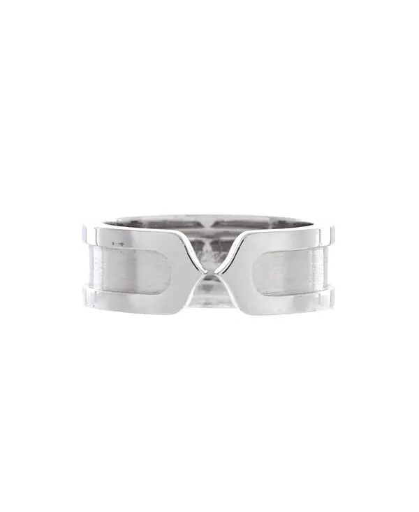 CARTIER C De 6.5mm Ring 18k Gold - White