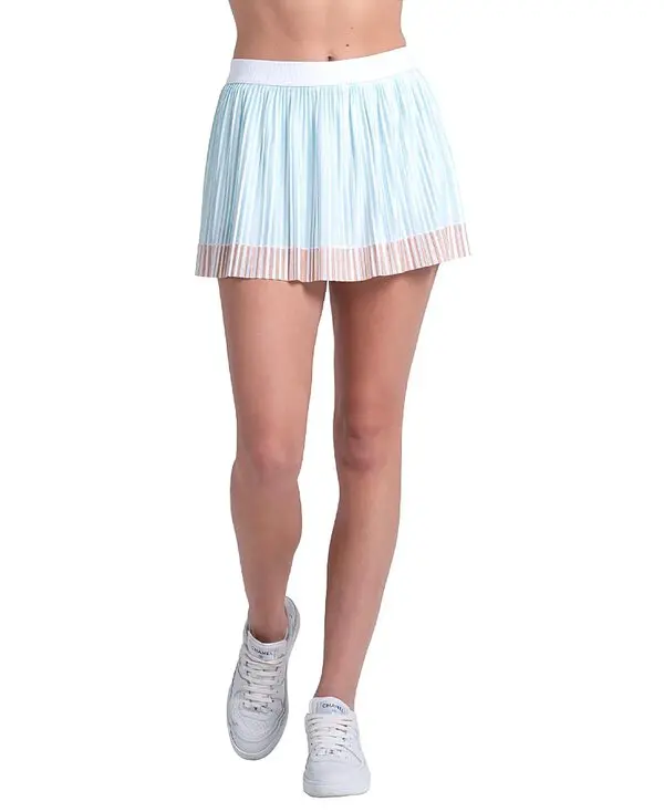 Lucky In Love Riviera Love Pleated Skirt - Wave Blue