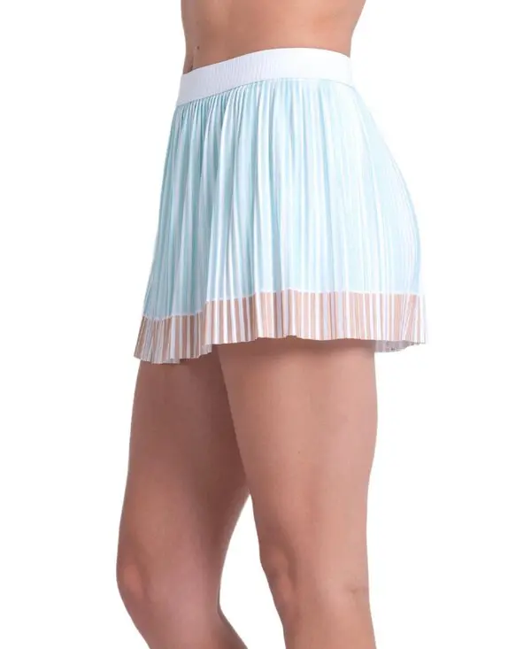 Lucky In Love Riviera Love Pleated Skirt - Wave Blue