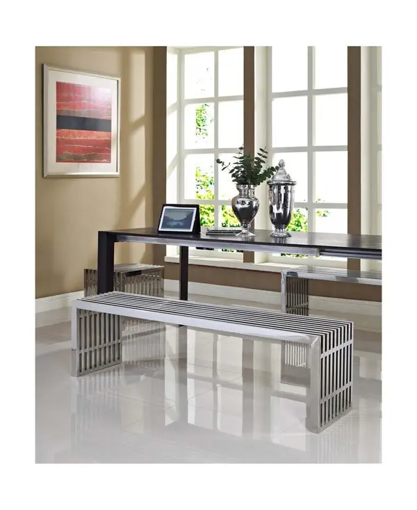 MODWAY Gridiron Benches, Set Of 3