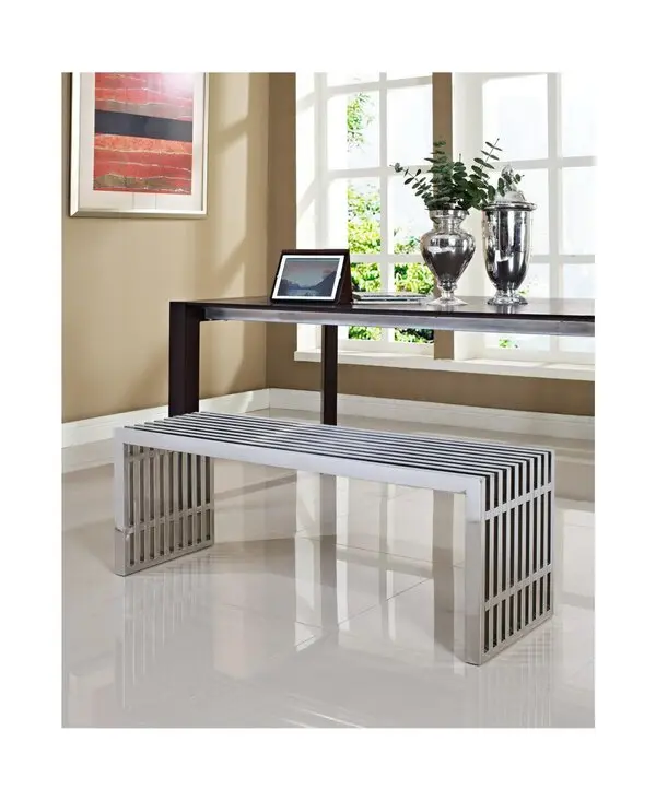 MODWAY Gridiron Medium Stainless Steel Bench