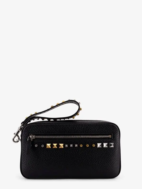 Valentino Garavani Leather Clutch - Black