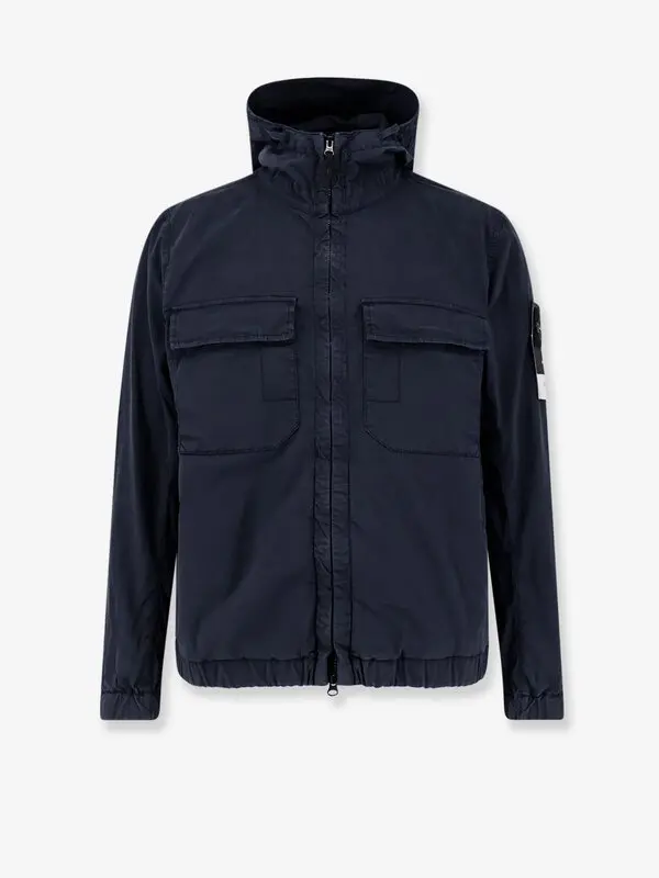 Stone Island Stretch Cotton Twill Tc Jacket