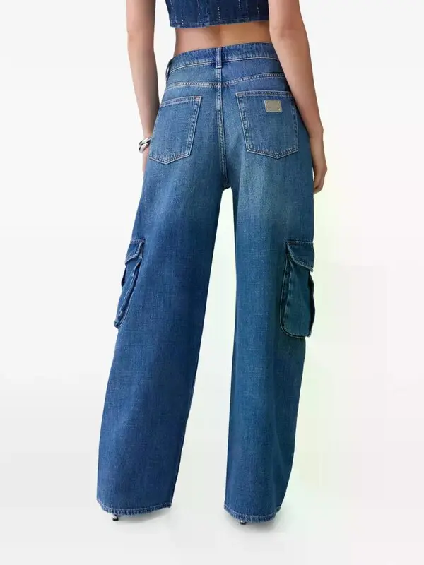 Liu Jo Straight-leg Cargo Pocket Jeans
