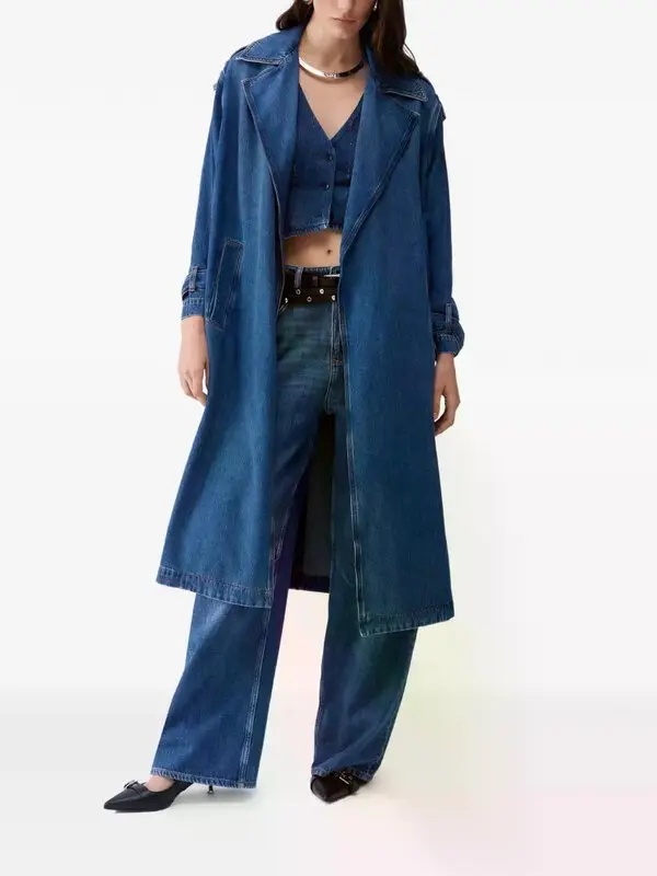 Liu Jo Denim Belted Trench Coat