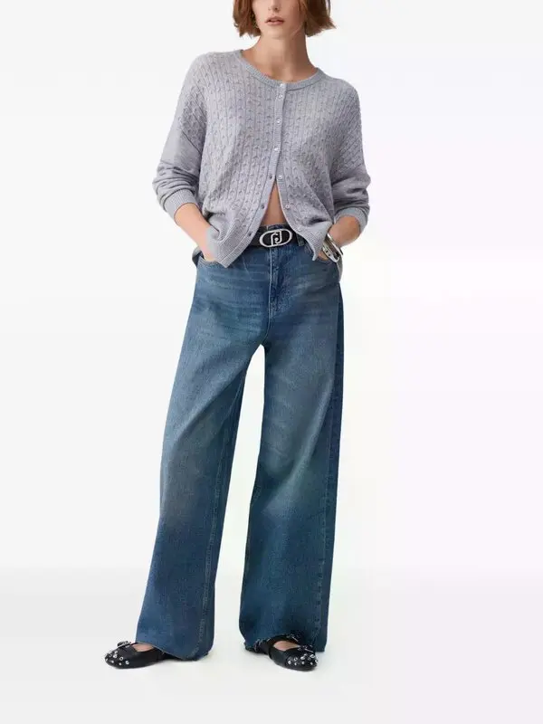 Liu Jo Rhinestone Embellished Straight-leg Jeans