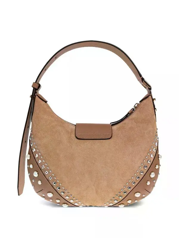 JIMMY CHOO Small Studded Shoulder Bag - Neutrals