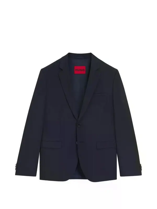 Hugo Single-breasted Blazer - Blue