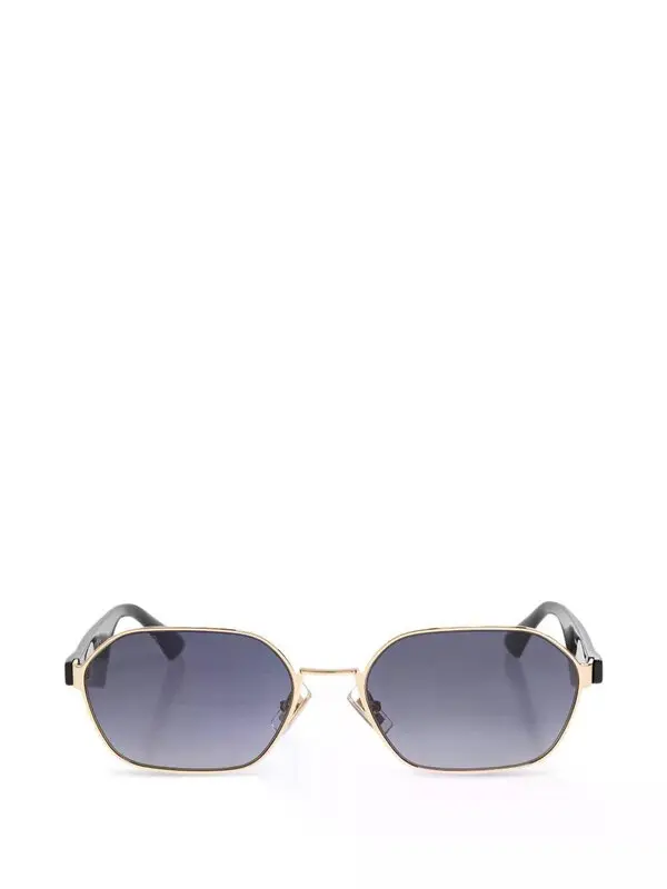 Etro Geometric-frame Sunglasses - Gold