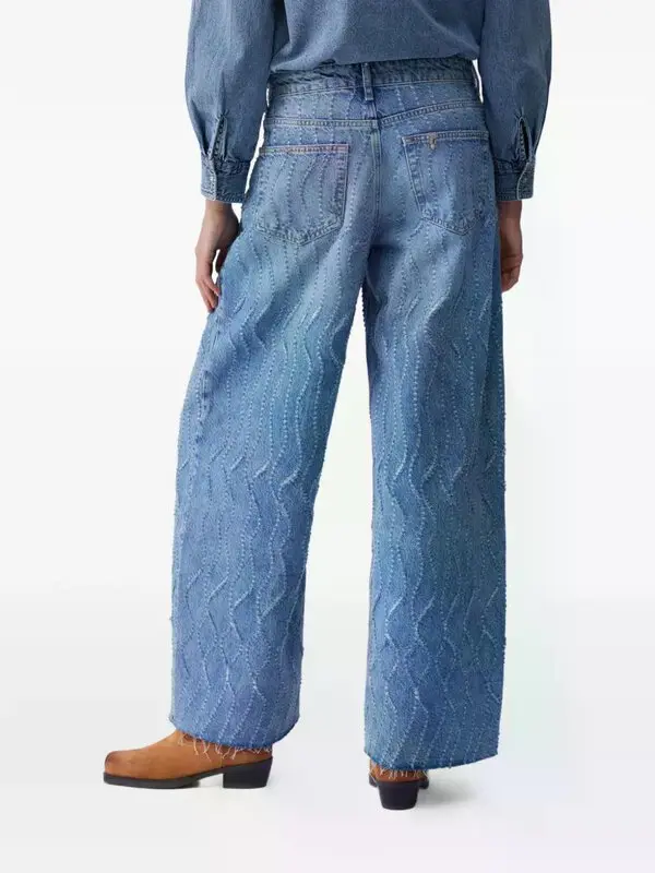 Liu Jo Laser-etched Flared Jeans