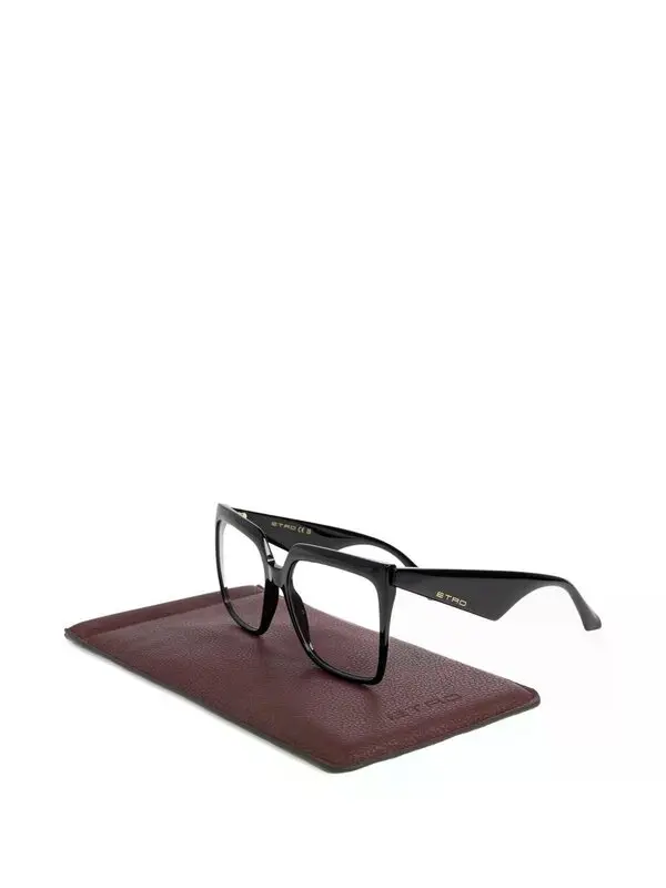 Etro Rectangle Frame Eyeglasses - Black