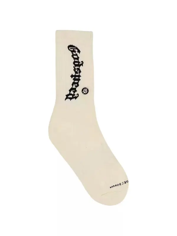 GODSPEED Logo Intarsia Socks - Neutrals