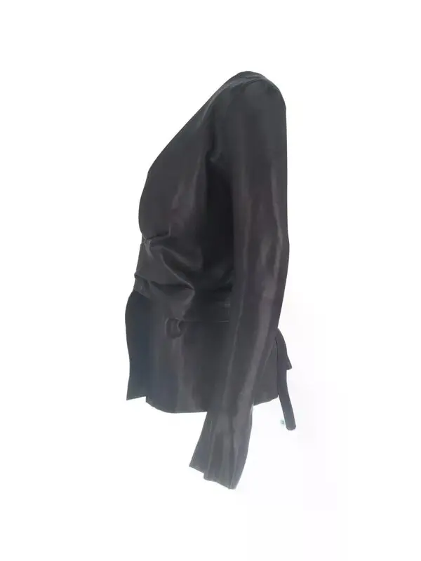 Rick Owens Wrap-around Leather Jacket