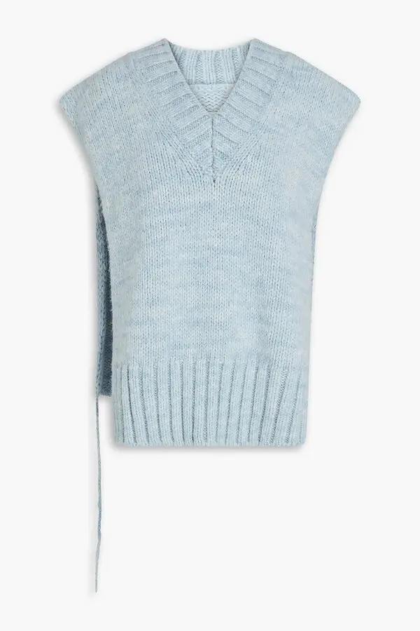 MAISON MARGIELA Alpaca, Cotton And Wool-blend Vest