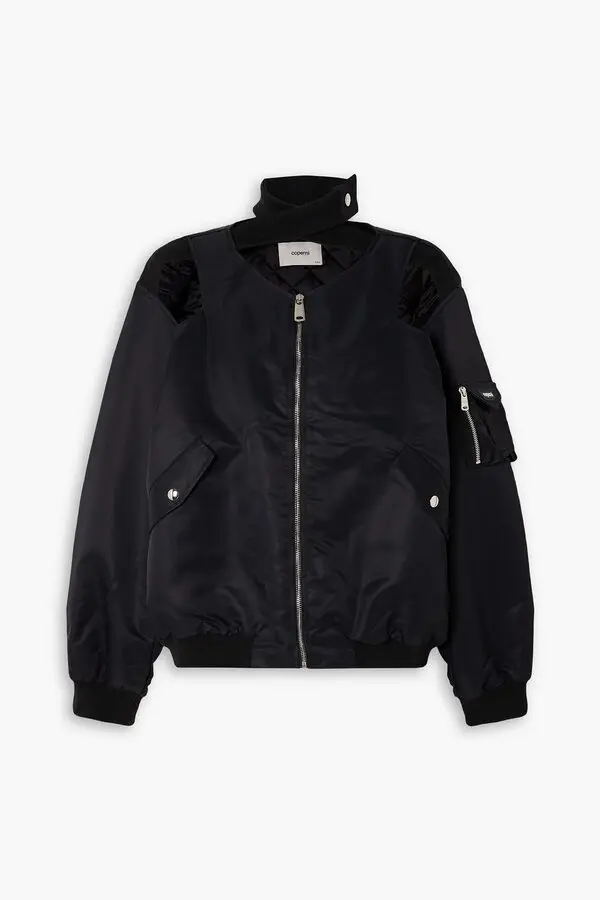 Coperni Cutout Satin Bomber Jacket