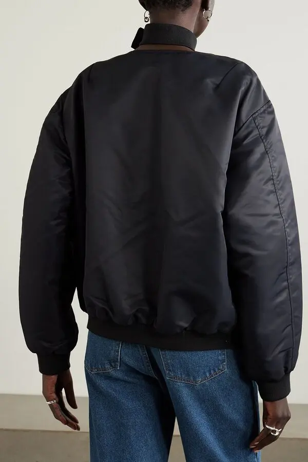 Coperni Cutout Satin Bomber Jacket