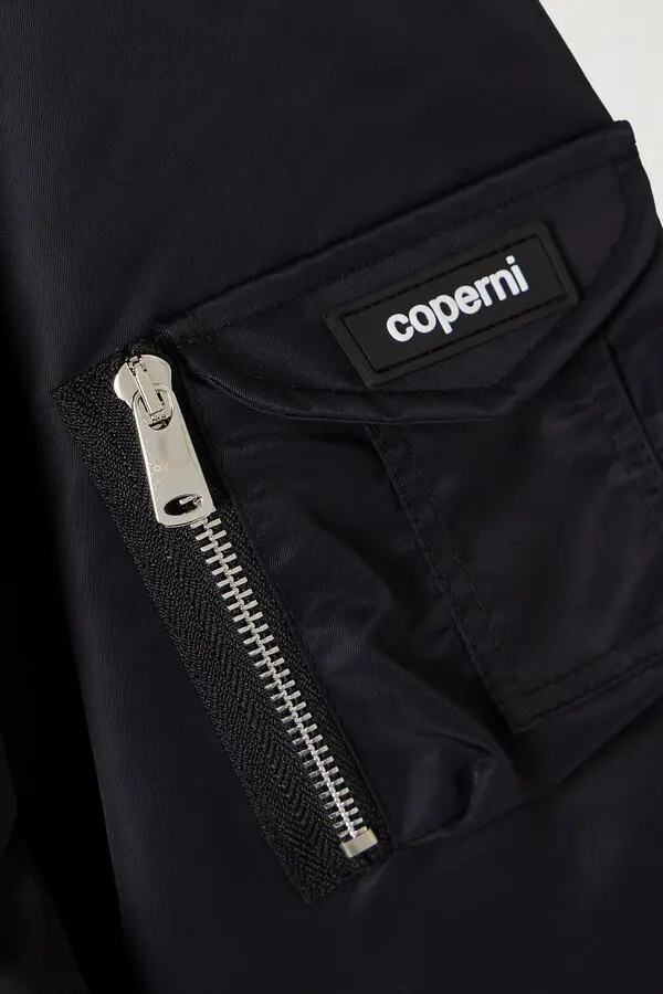 Coperni Cutout Satin Bomber Jacket