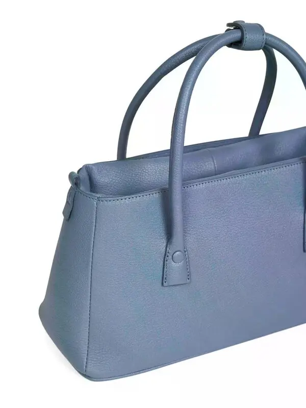 MAISON MARGIELA Grained Leather Tote Bag - Blue