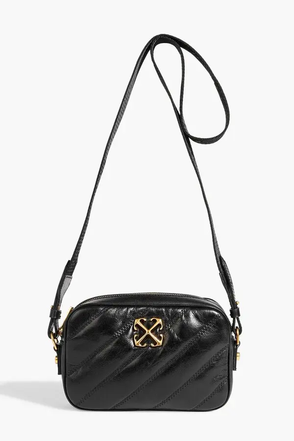 Off-White Quilted Leather Crossbody Bag
