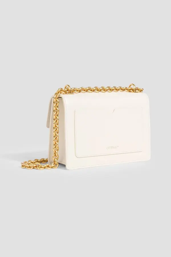 Off-White Jitney 2.0 Leather Shoulder Bag - Ecru