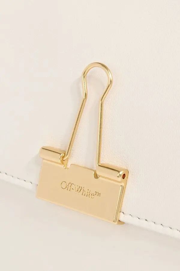 Off-White Binder Leather Shoulder Bag - Off-white