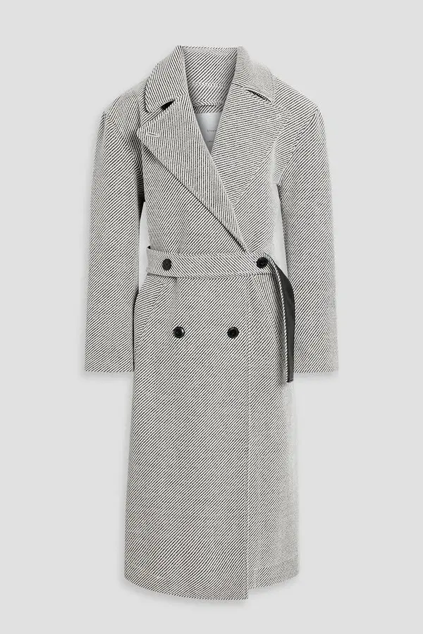 Proenza Schouler Ronan Belted Double-breasted Twill Coat