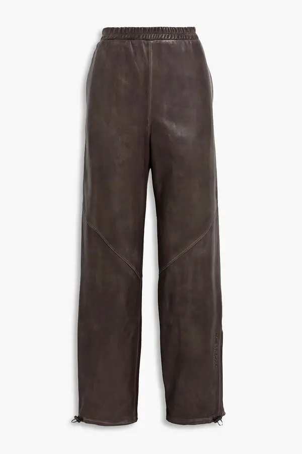 Acne Studios Leather Straight-leg Pants