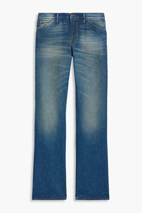 Acne Studios Low-rise Bootcut Jeans - Mid Denim