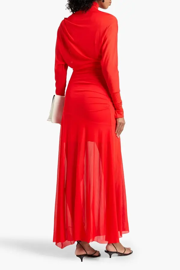 long jersey prom dress La Femme Simple Long Jersey Prom Dress with Side Slit Black / 4