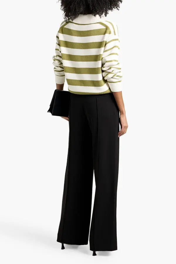 Proenza Schouler Weyes Crepe Straight-leg Pants - Black