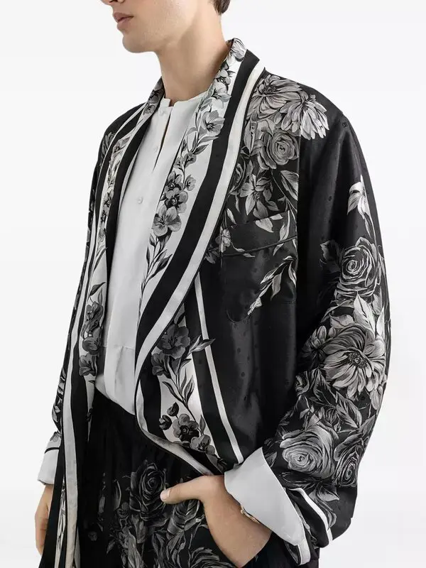 Dolce & Gabbana Floral Belted Robe