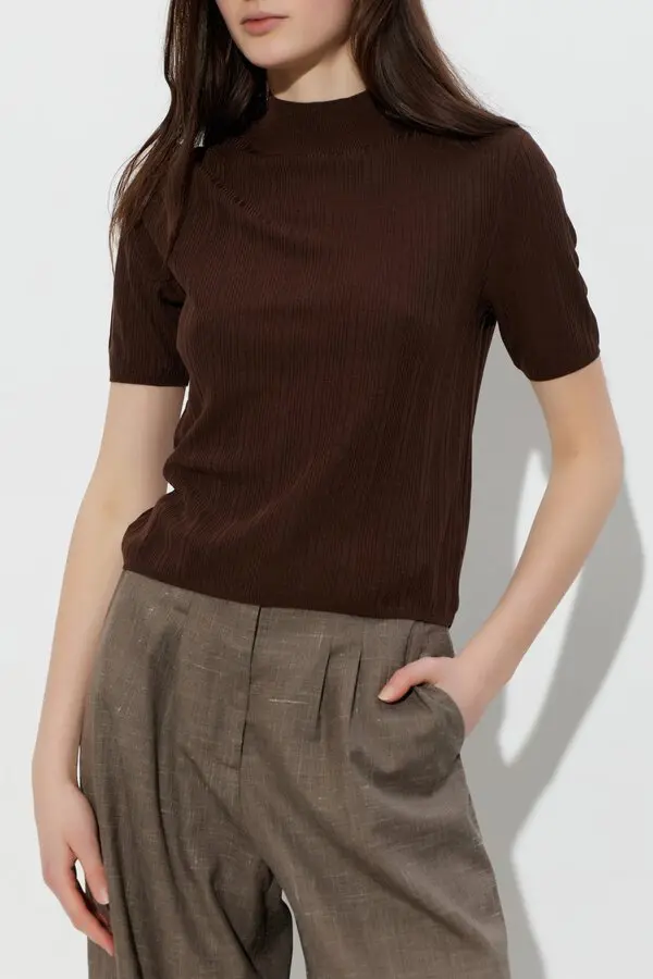 Officine Générale Laya' Knit Top - Brown