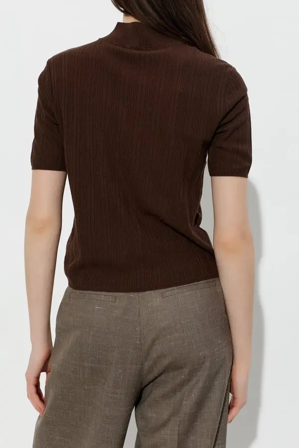 Officine Générale Laya' Knit Top - Brown