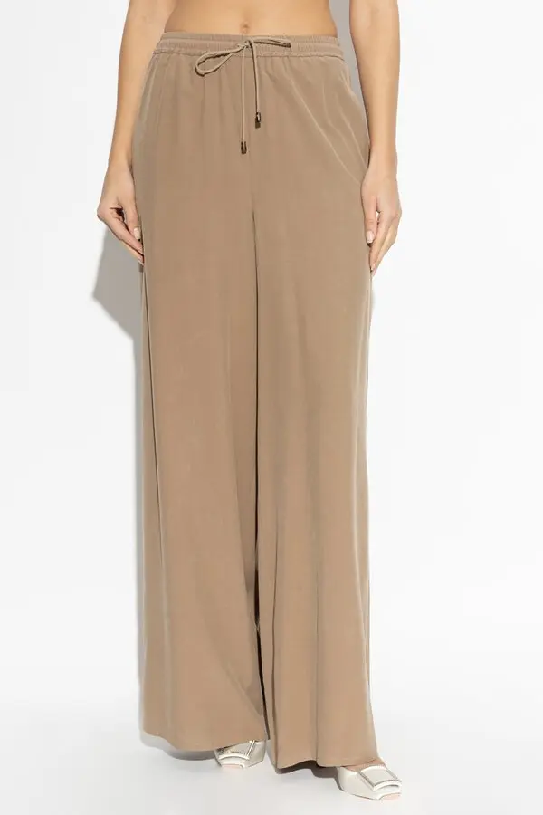 Max Mara Genero Silk Trousers - Beige