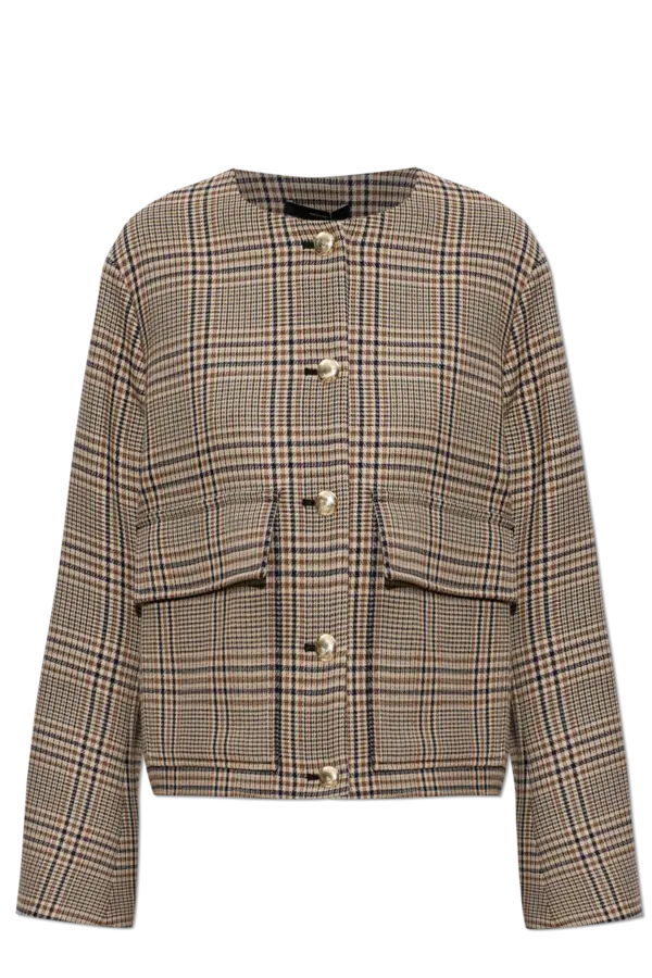 Paul Smith Checked Pattern Blazer - Brown