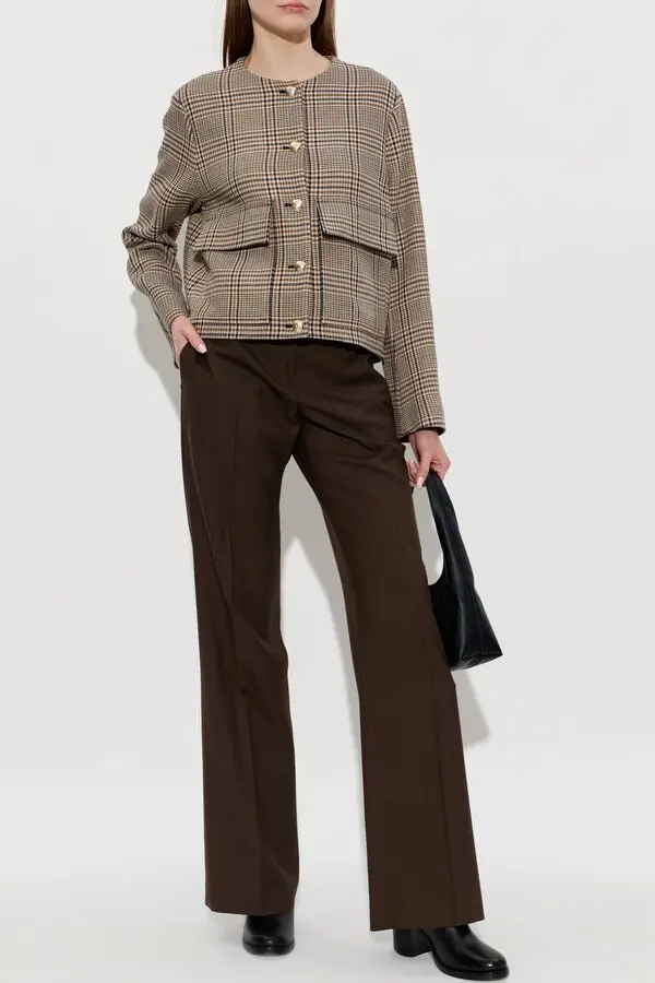 Paul Smith Checked Pattern Blazer - Brown