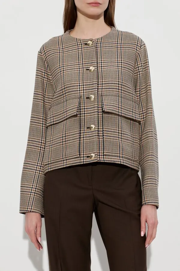 Paul Smith Checked Pattern Blazer - Brown