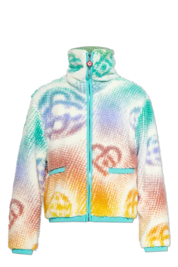 Casablanca Printed Jacket With Pockets - Multicolour