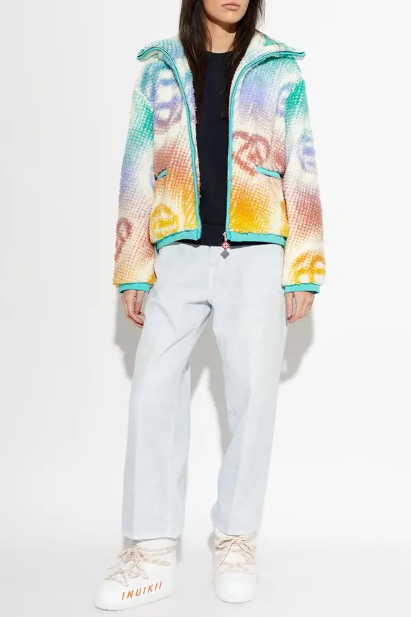 Casablanca Printed Jacket With Pockets - Multicolour