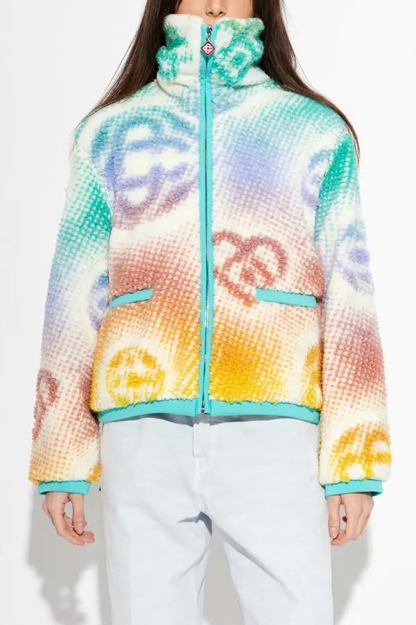 Casablanca Printed Jacket With Pockets - Multicolour