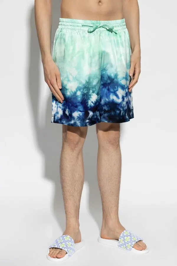 Casablanca Silk Shorts With Pocket