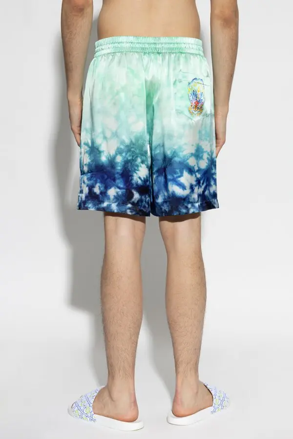 Casablanca Silk Shorts With Pocket