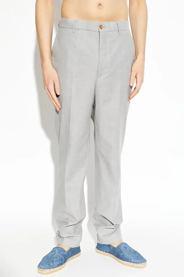 Etro Tapered Crease Trousers
