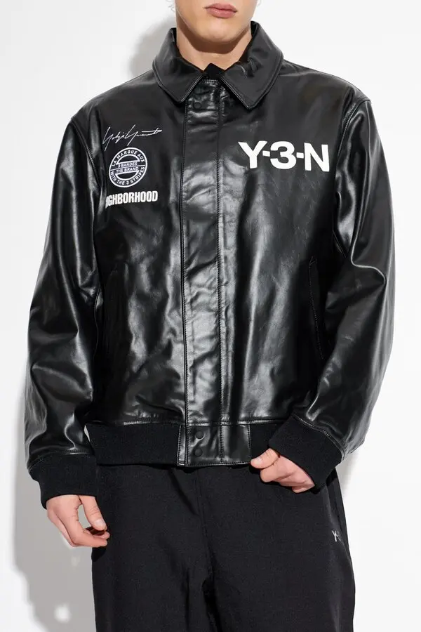 Y3 X Neighborhood Leather Jacket
