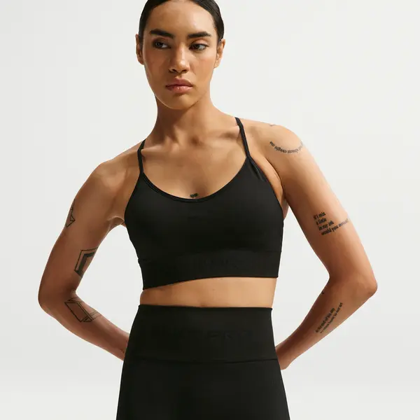 Nike Pro Seamless Dri-fit High-waisted 5" Biker Shorts - Black